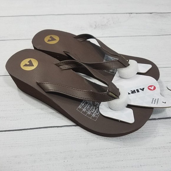 Airwalk | Shoes | Airwalk Reel Wedge Womens Flip Flop Sandals Size 7 ...